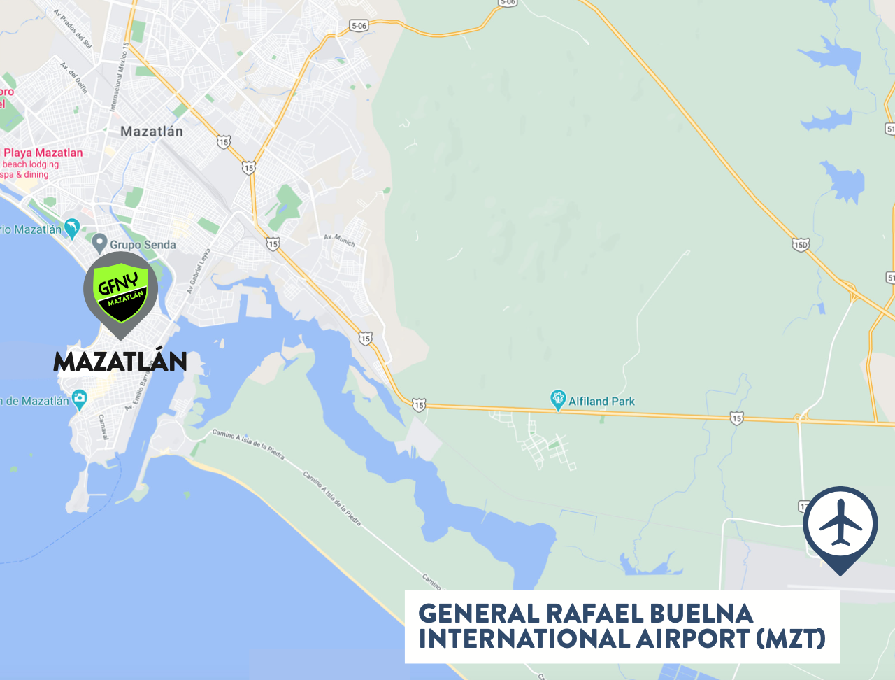 Como llegar - GFNY Mazatlan